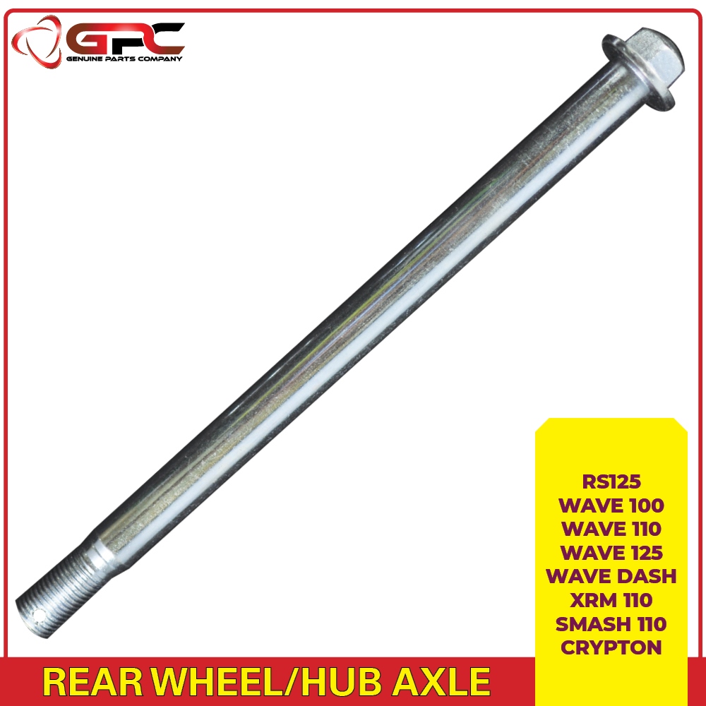 GPC Rear Hub Axle for RS125 WAVE 100 WAVE 110 WAVE 125 WAVE DASH XRM ...