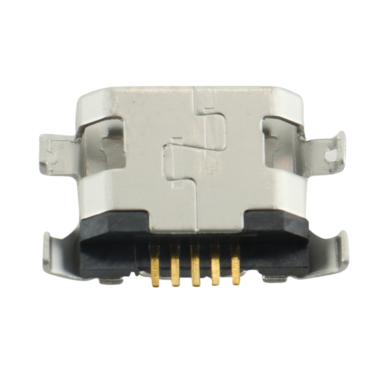 100Pcs Micro-USB 5Pin 1.28mm Flat Mouth Without Curling Female ...