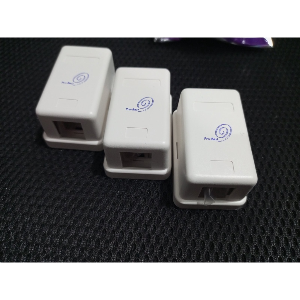 Probest 1-Port / 1-gang Surface Mounting Box for Modular Keystone Jack ...