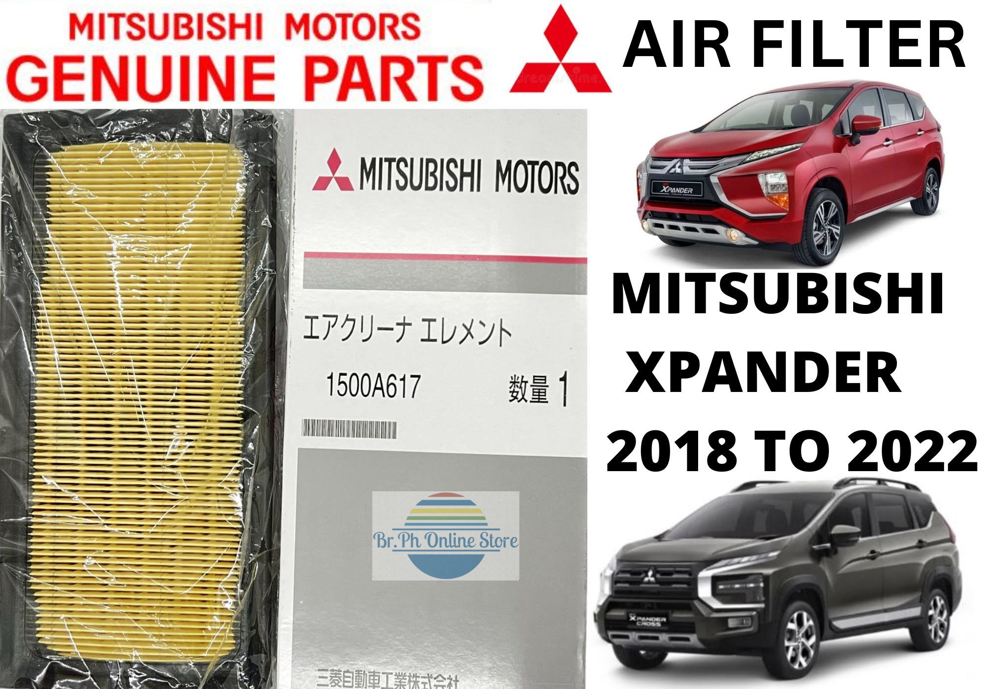 NEW ARRIVAL AIR FILTER MITSUBISHI XPANDER 2018 TO 2022 (1500A617 ...