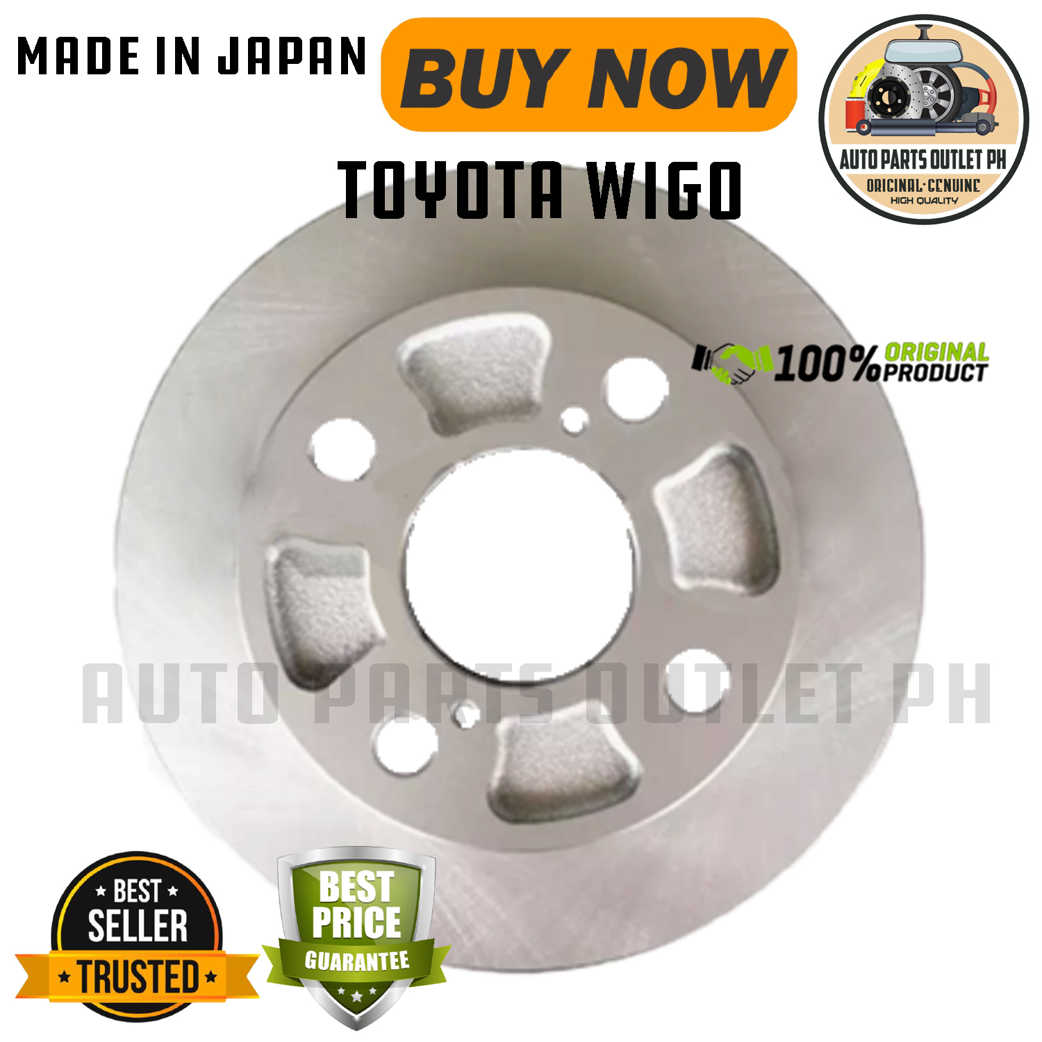 Rotor Disc Brake Disc for Toyota Wigo | Lazada PH