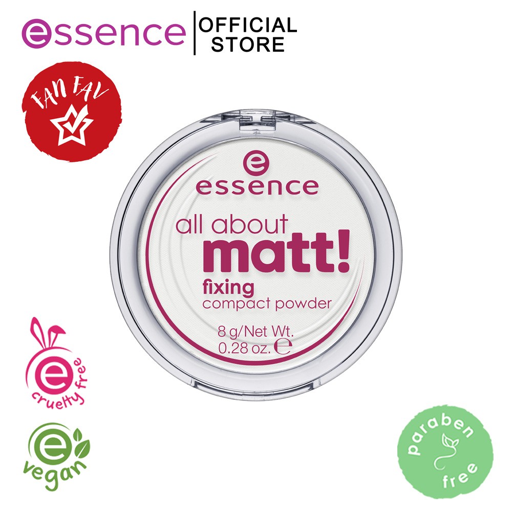 ♒essence all about matt fixing compact powder longlasting, mattifying♨ ...