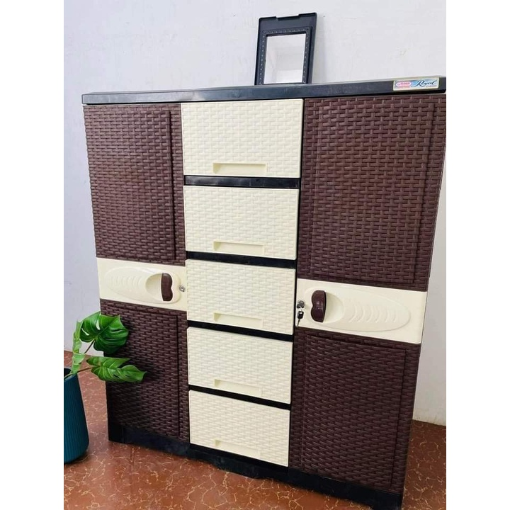 Super Rattan Dual Cabinet/Wardrobe/Clothes Organizer | Lazada PH