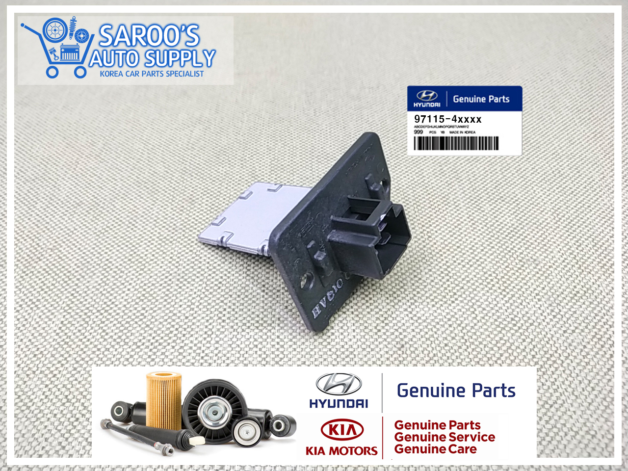 [Genuine] Blower Resistor For Hyundai Grand Starex (07-19) , Santa Fe ...