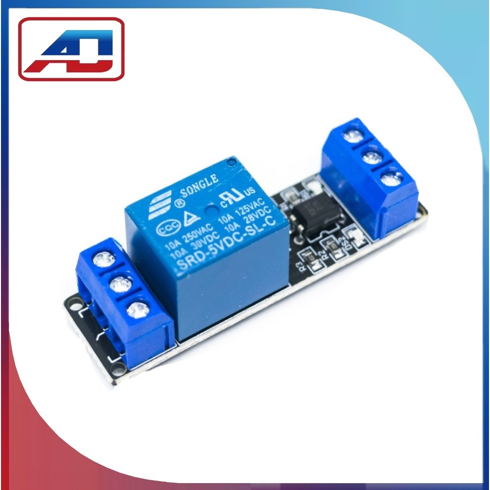 Original Product ﹍ 1-Channel Relay Module with Optocoupler 5V 10A for ...