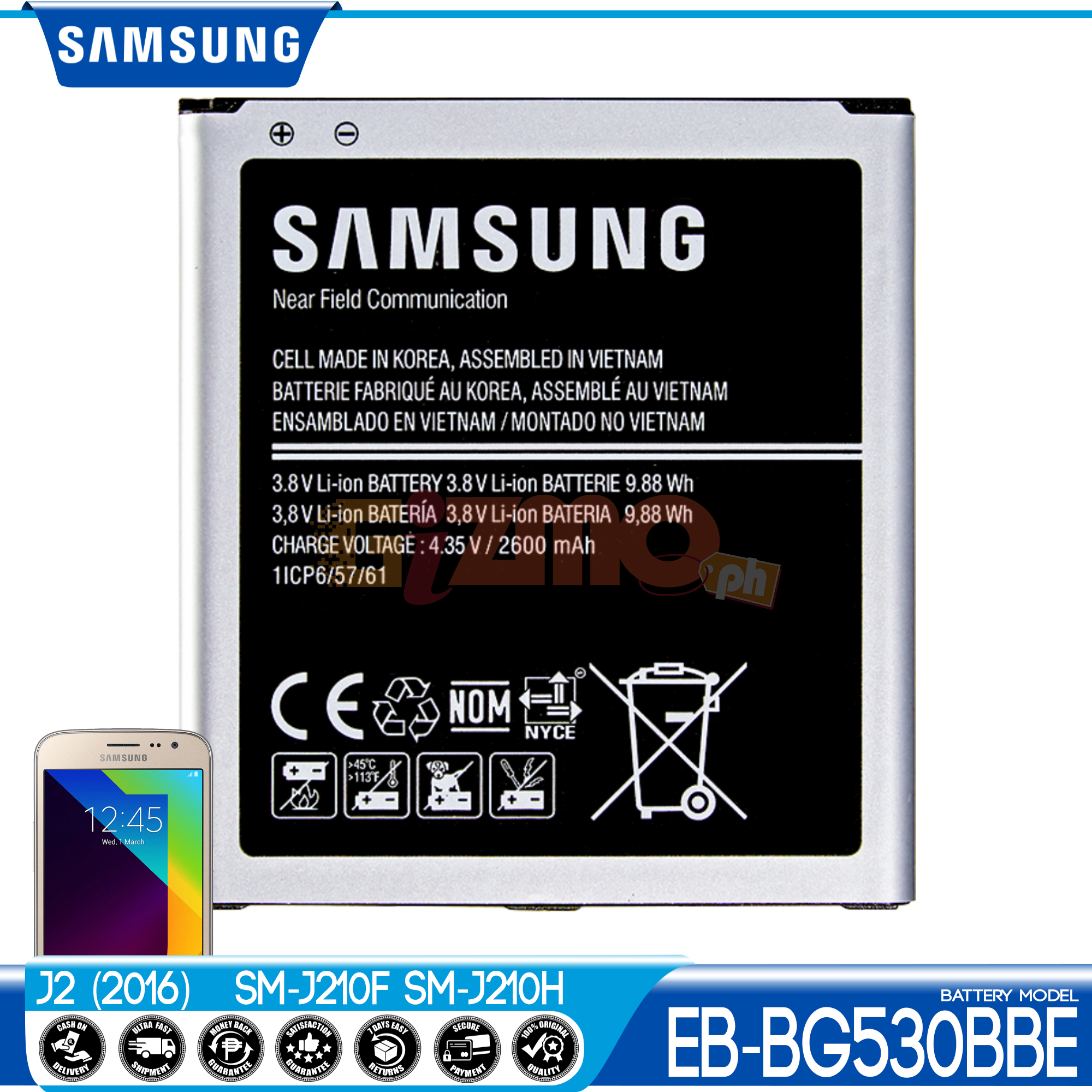 Galaxy J2 2016 Samsung Battery j2pro j2 j2prime Original Quality and ...