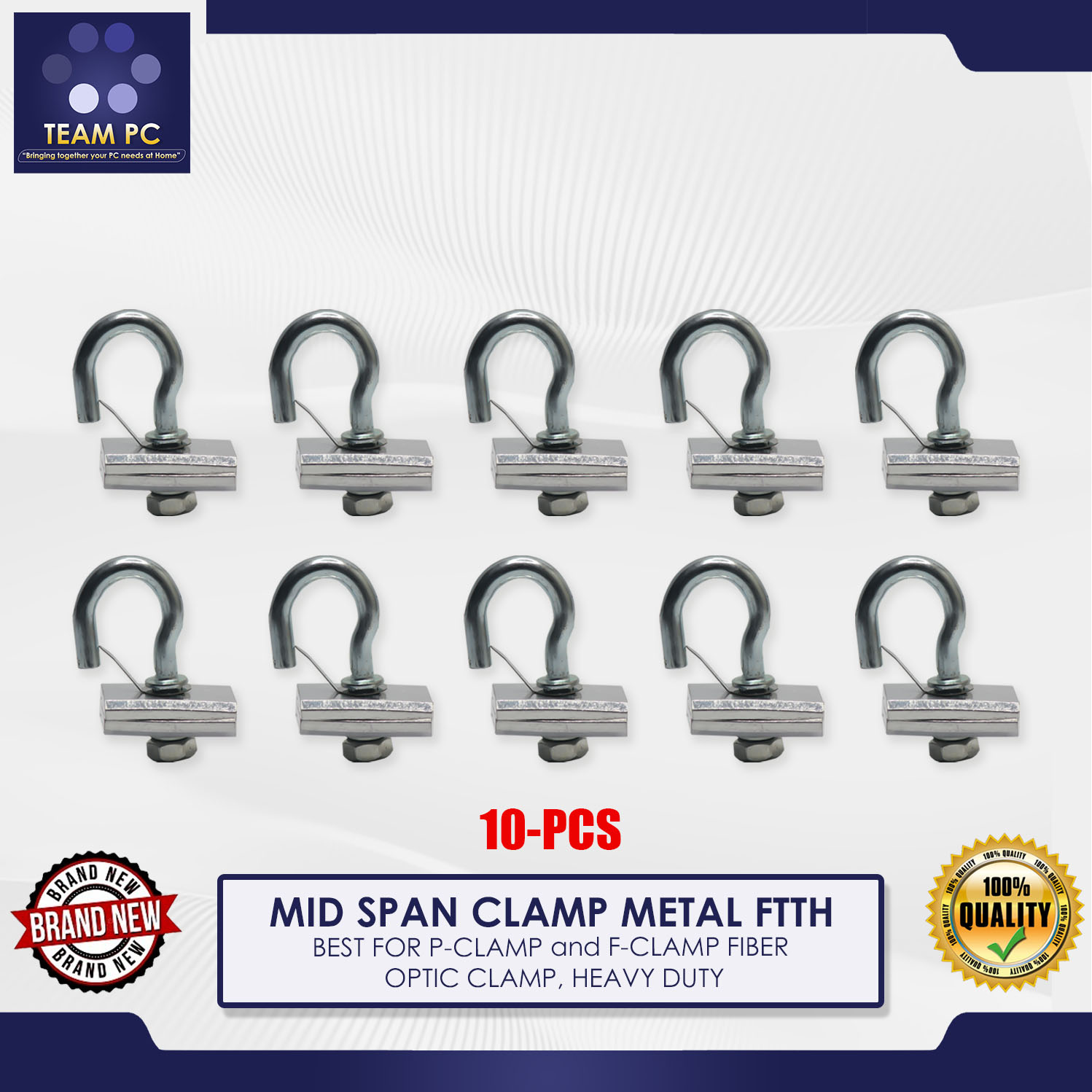 MID SPAN CLAMP METAL FTTH, BEST FOR P-CLAMP and F-CLAMP FIBER OPTIC ...