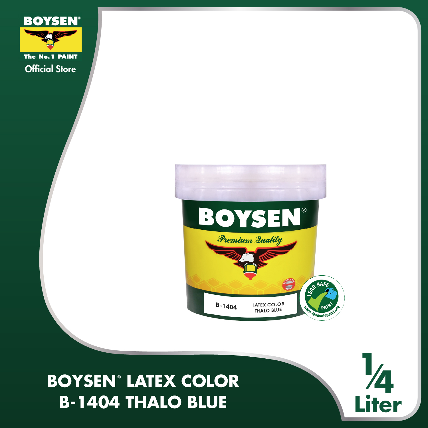 BOYSEN Latex Color Thalo Blue B1404-1/4L | Lazada PH