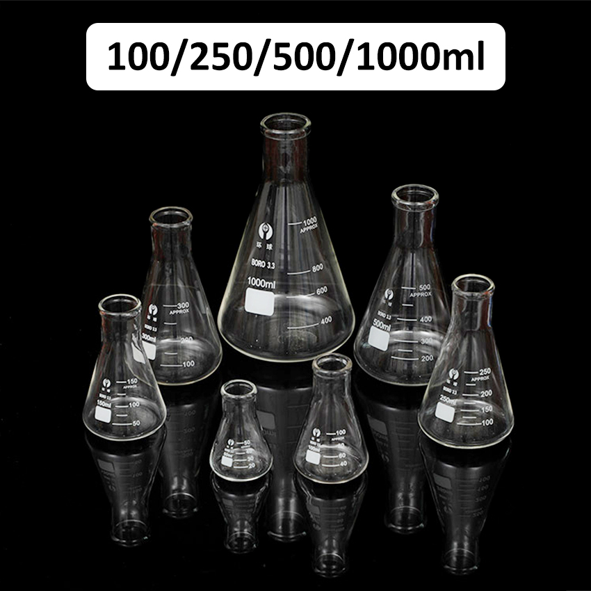 Erlenmeyer Flask 100-1000ML for Lab Chemical Equipment | Lazada PH