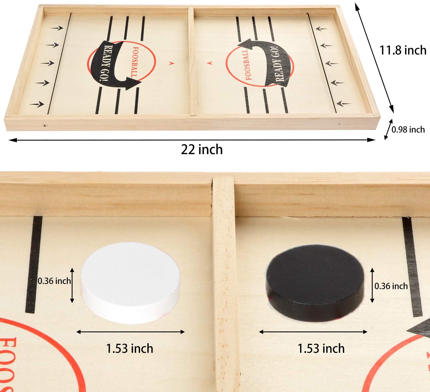 A-G MALL Fast Sling Puck Game Slingshot Board Games For Adult And Kids ...