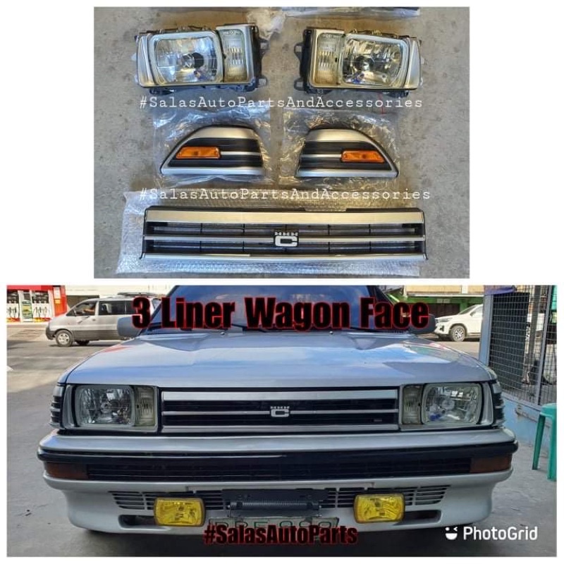 durable Three 3 Liner Wagon Face For Corolla Ee90/Ae92 Smallbody 89-92 ...