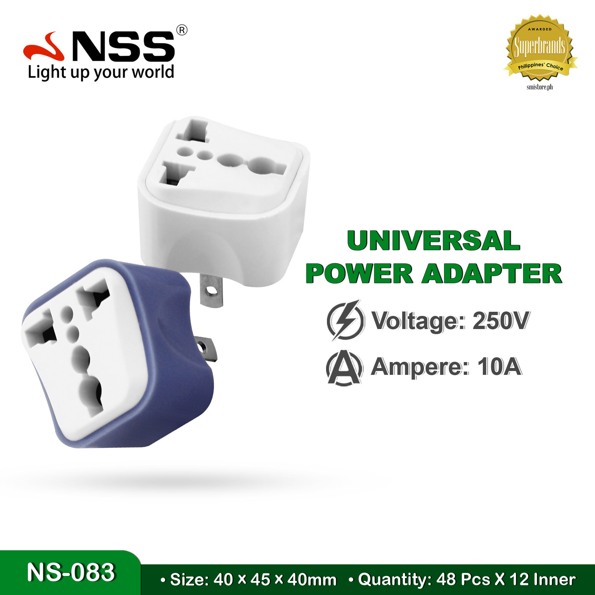 NSS All in 1 Universal Adaptor Travel Adapter Plug Electrical Converter ...