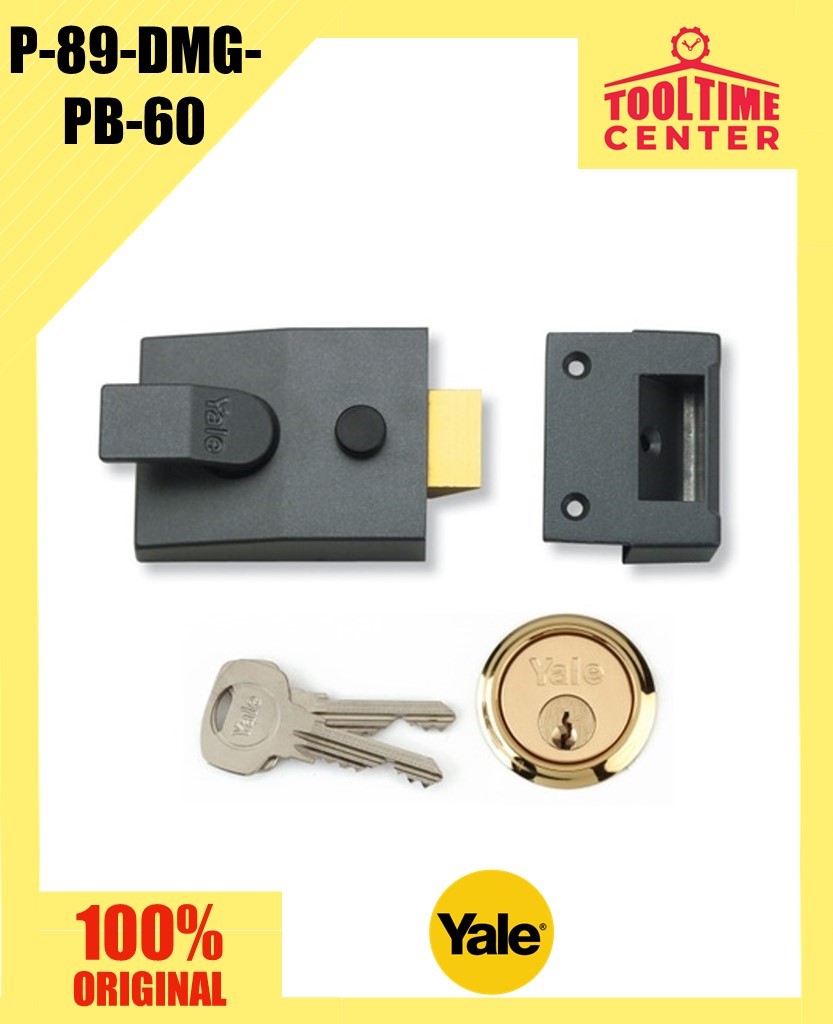 Yale High Security Deadlocking Nightlatch P-89-DMG-PB-60 | Lazada PH