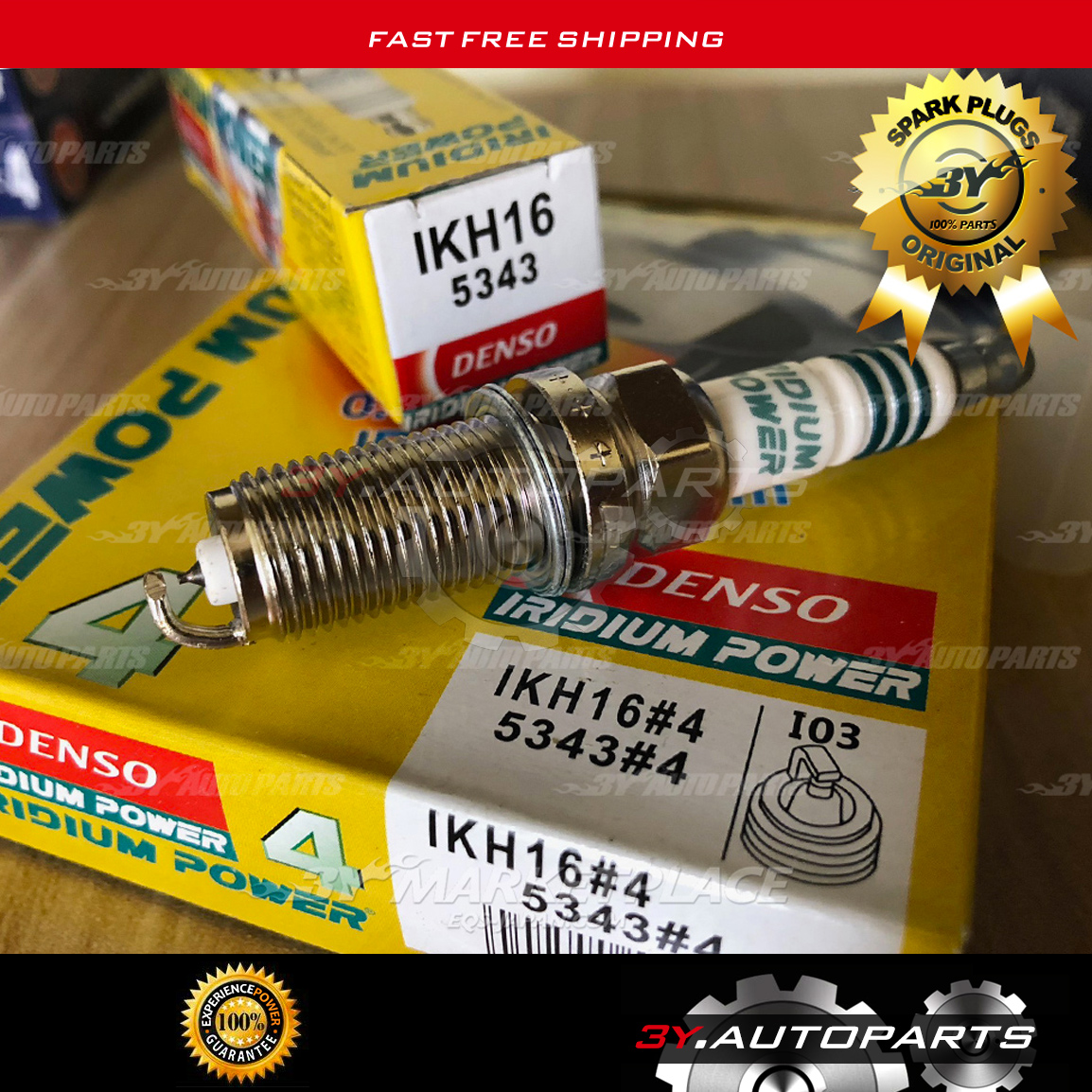 NEW 100% IRIDIUM SPARKPLUG IKH16 DENSO (1's) FOR KIA SPORTAGE 2.0CC ...