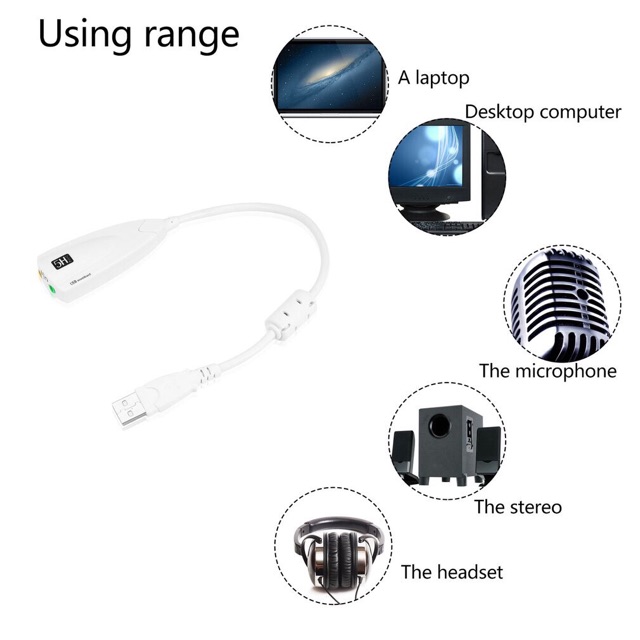 SURROUND STEEL SERIES AUDIO USB SOUND CARD VIRTUAL SURROUND 7.1 5HV2 ...