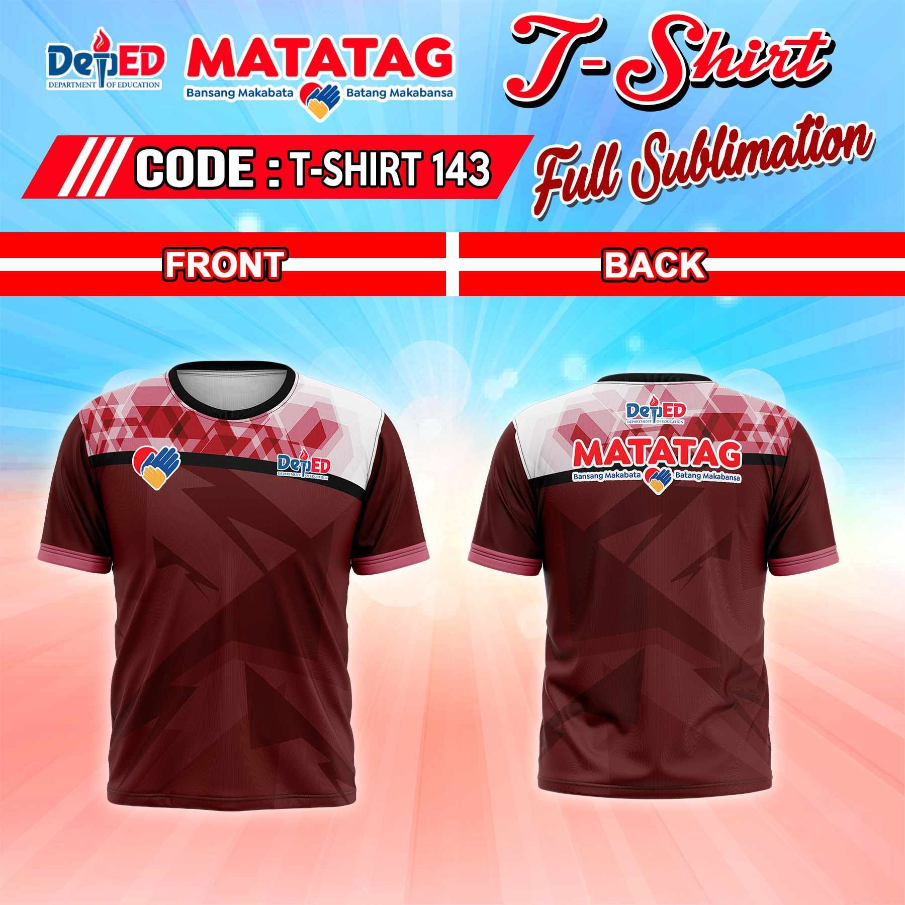 Matatag Shirts Full Sublimation For Women And Men Teacher Deped T Shirt ...