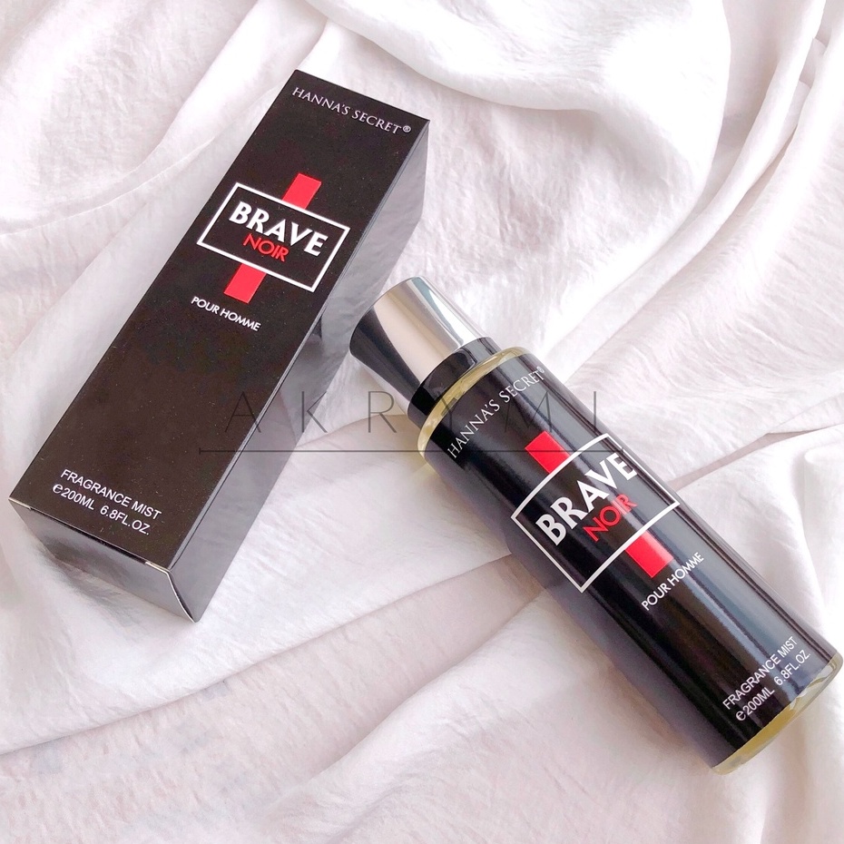 【Hot】 PERFUME FOR MEN BRAVE NOIR 200ML | Lazada PH