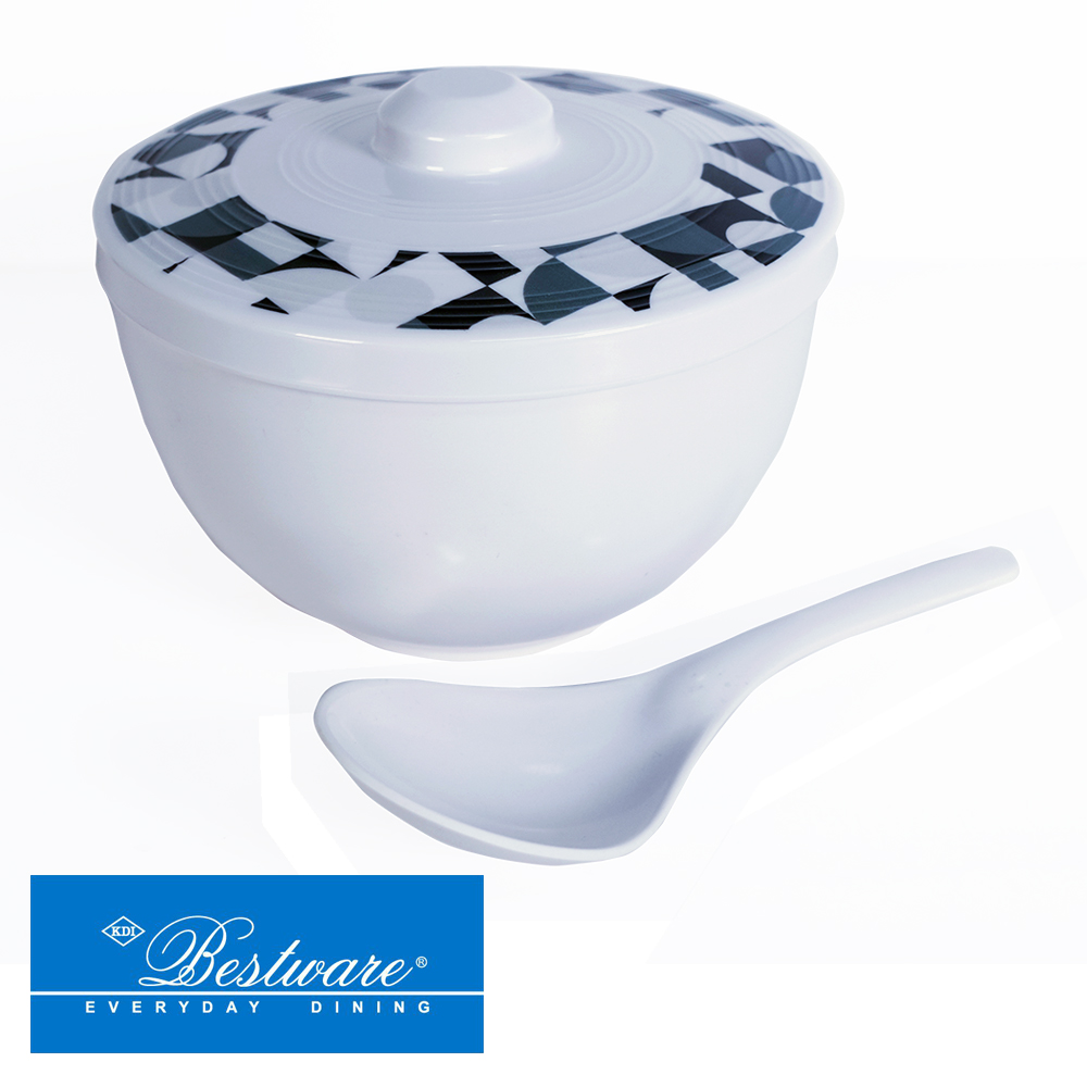 Bestware Spade Rice Bowl with Cover and Spoon | Lazada PH