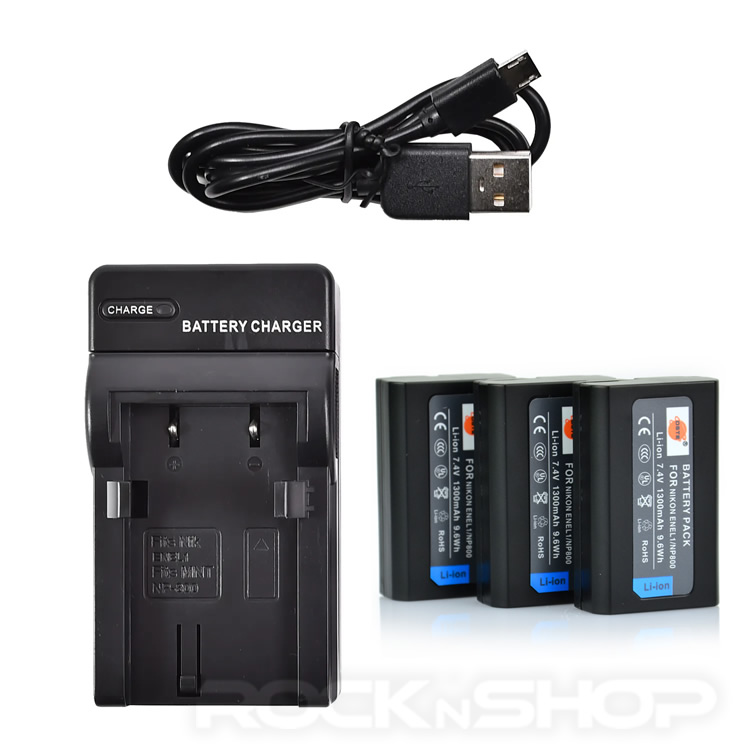 DSTE EN-EL1 ENEL1 Replacement Battery or Charger for E775 Nikon E885 ...