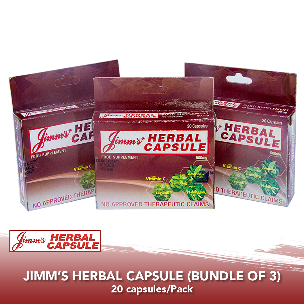 Jimm's Herbal Capsule (20 Capsules) (Bundle of 3) | Lazada PH