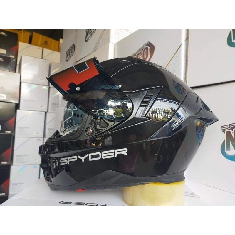 On Sale SPYDER FURY DUAL VISOR FULL FACE HELMET MONO COLOR | Lazada PH