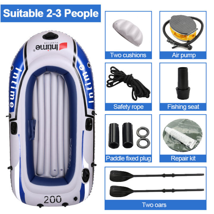 【COD】Inflatable boat, inflatable boat, Rubbe Boat Thick Fishing Boat ...