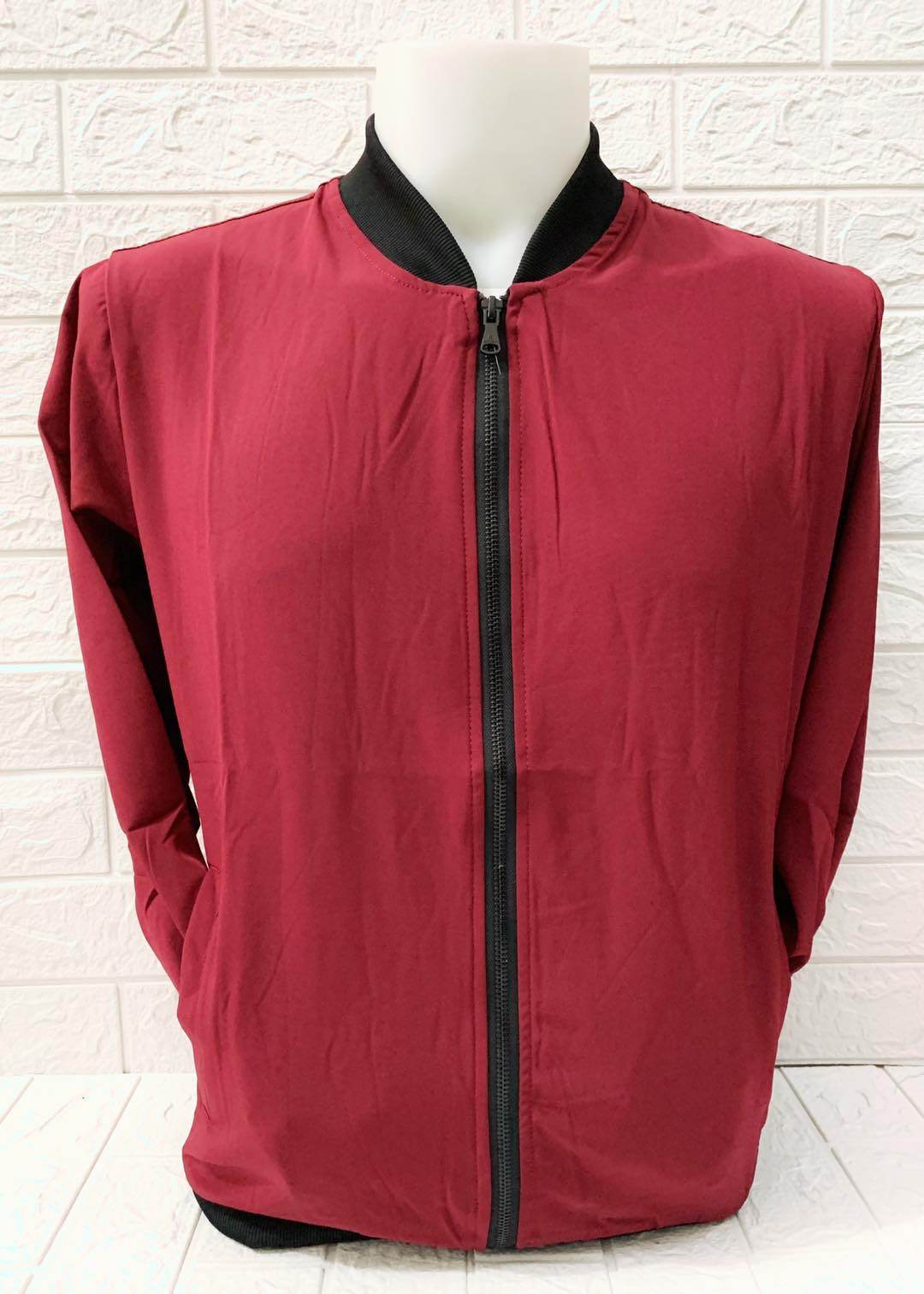 ks# bomber plain jacket no hood with zipper 880 | Lazada PH