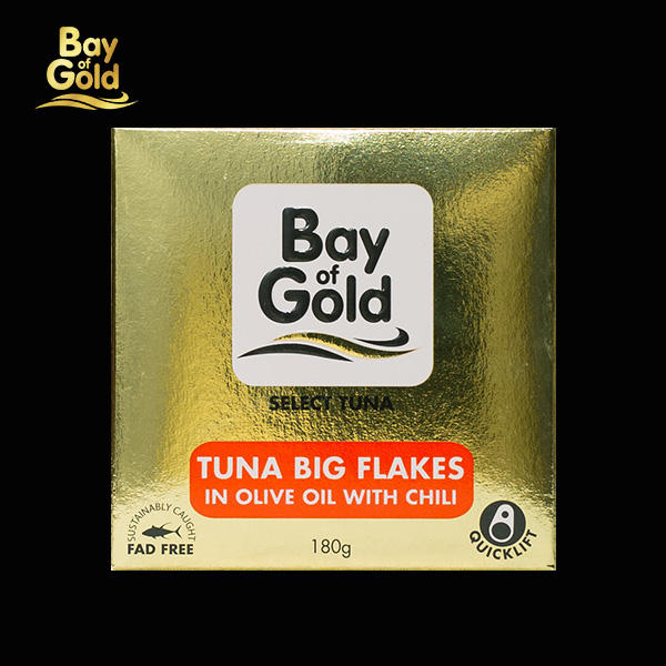 Bay of Gold Tuna Big Flakes in Olive Oil With Chili 180g | Lazada PH
