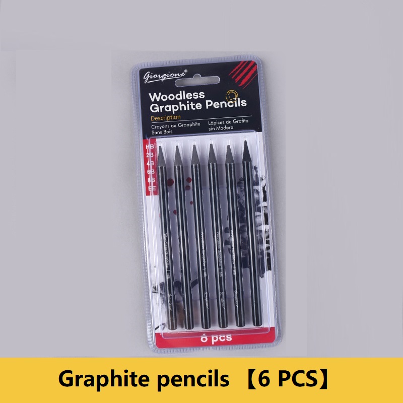Radius K Wholesale Professional 6 Pcs Set Black Drawing Pencil Artist ...