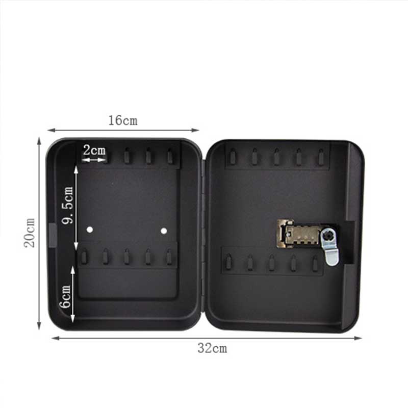 Security Password Key Safe Box Home Wall Mounted Key Management Cabinet ...