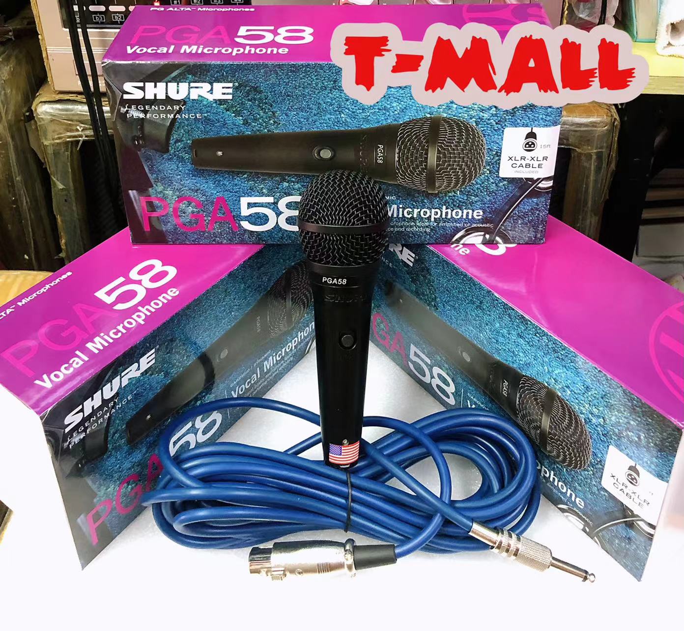 Videoke SHURE PGA-58 Dynamic Vocal Cardiod microphone Heavy duty microphone(black) | Lazada PH