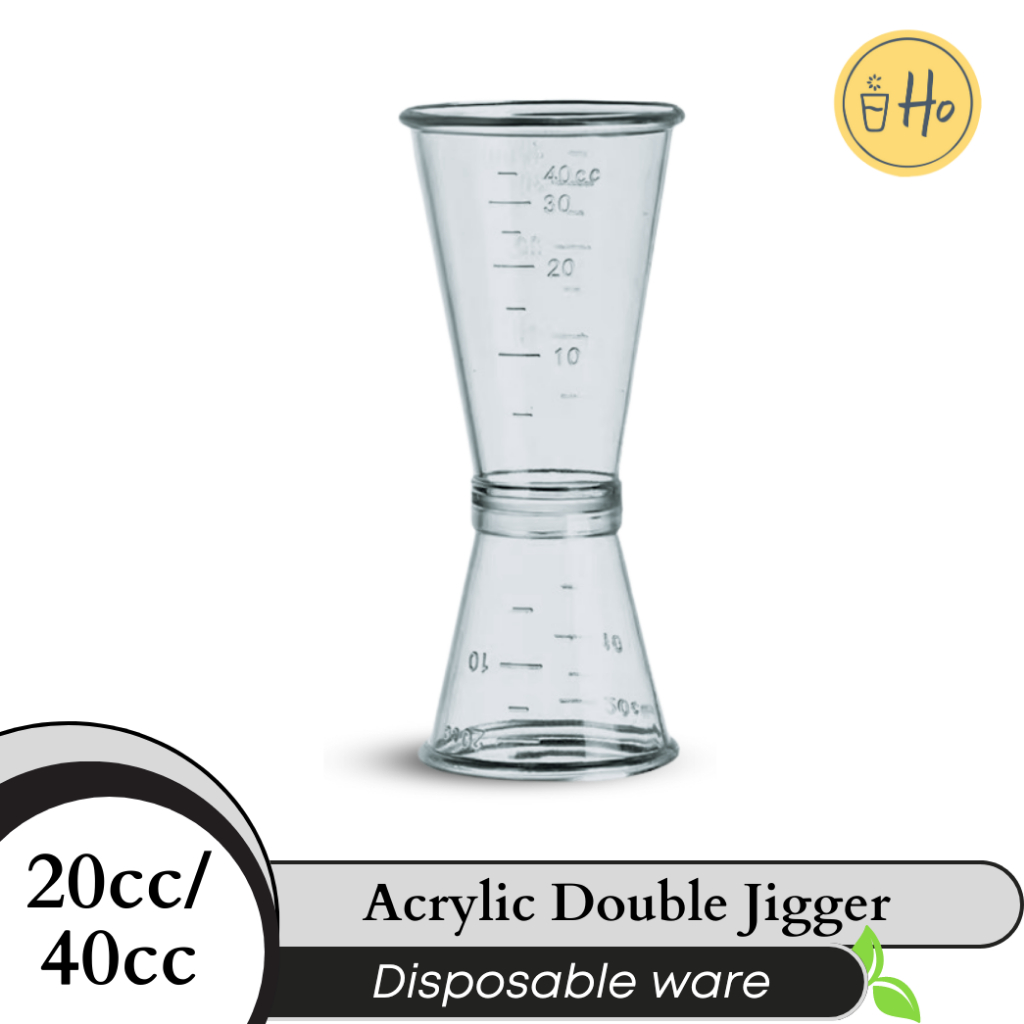 Acrylic & Stainless Jigger Double Sided (10cc/20cc) (20cc/40cc) | Lazada PH