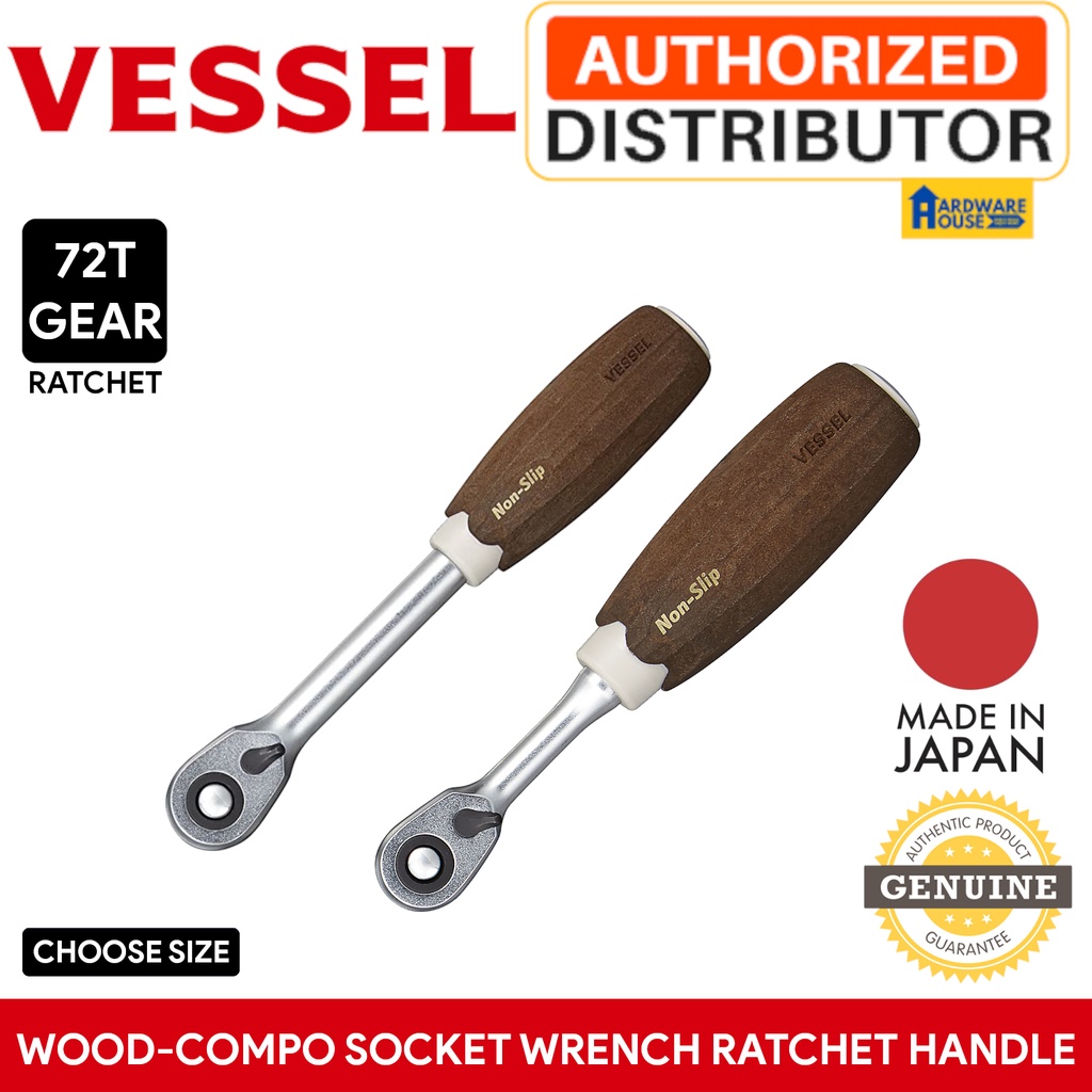 MADE IN JAPAN ORIGINAL Socket Ratchet Wrench 1/4" OR 3/8" Drive Non ...