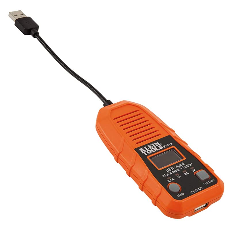 Klein Tools ET920 USB Power Meter, USB-A and USB-C Digital Meter for ...