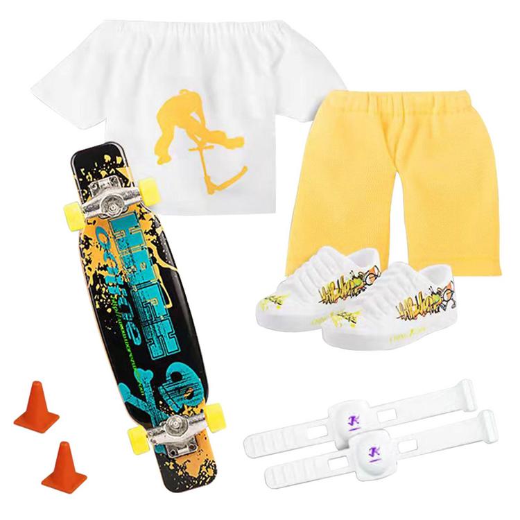 Mini Finger Toys Scooter Finger Scooter Mini Skateboard with Pants and ...