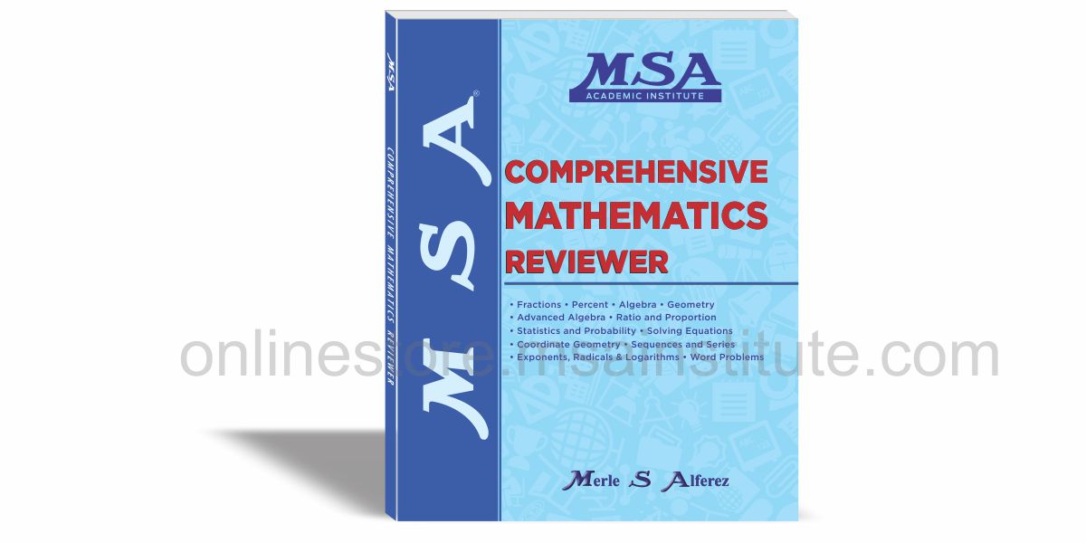 MSA Comprehensive Mathematics Reviewer (Authentic / Brand New) | Lazada PH