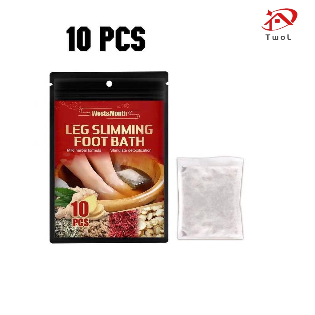TwoL 10pcs/pack Ginger Foot Soaking Wormwood Foot Bath Powder Bag ...