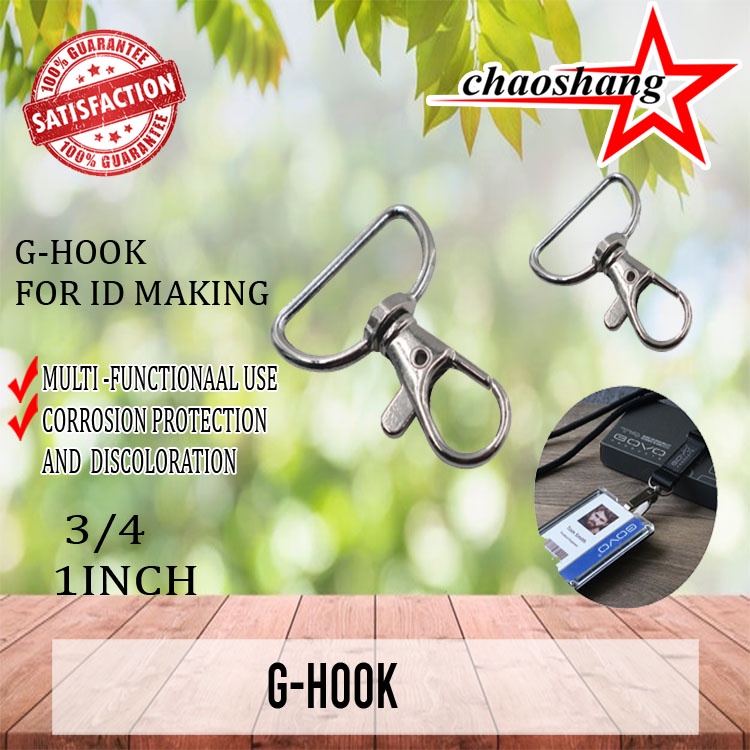 ID hook Ghook 3/4 and 1 inch for lanyard an ordinary lacetCo | Lazada PH