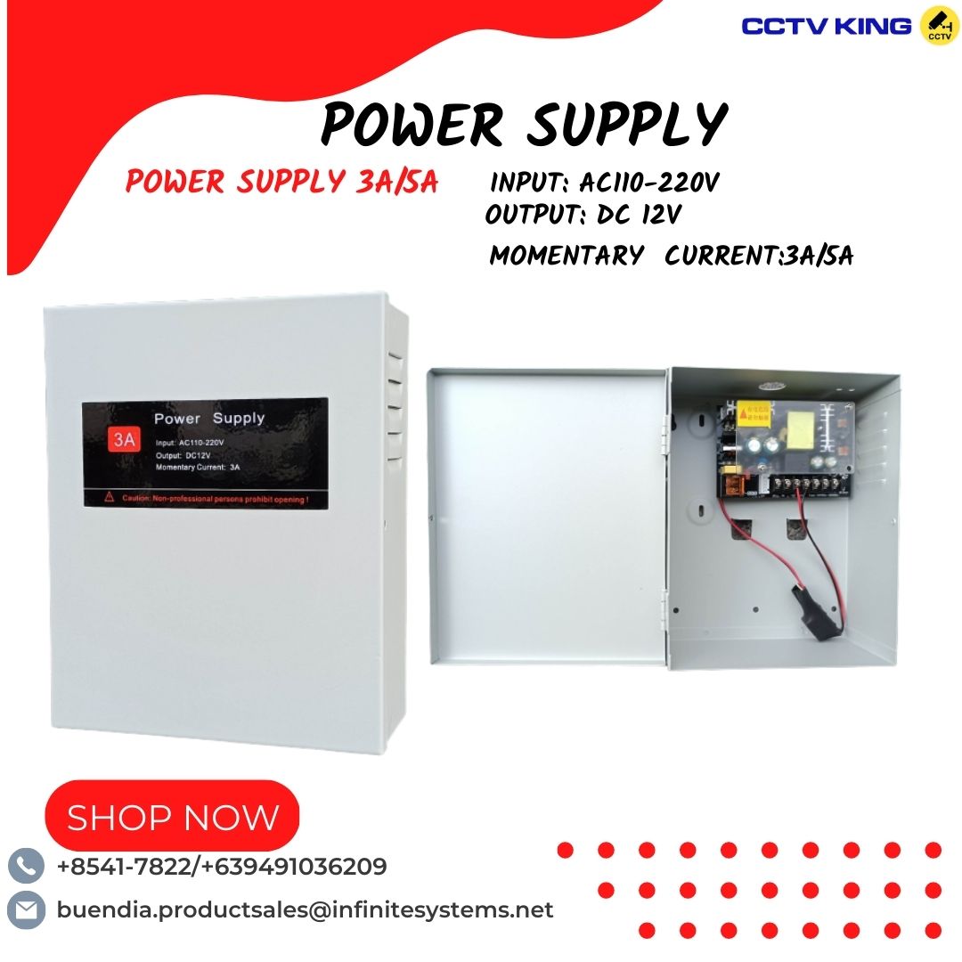 Access Control PowerSupply with Back Up Battery , 3 Amperes , 5 Amperes ...