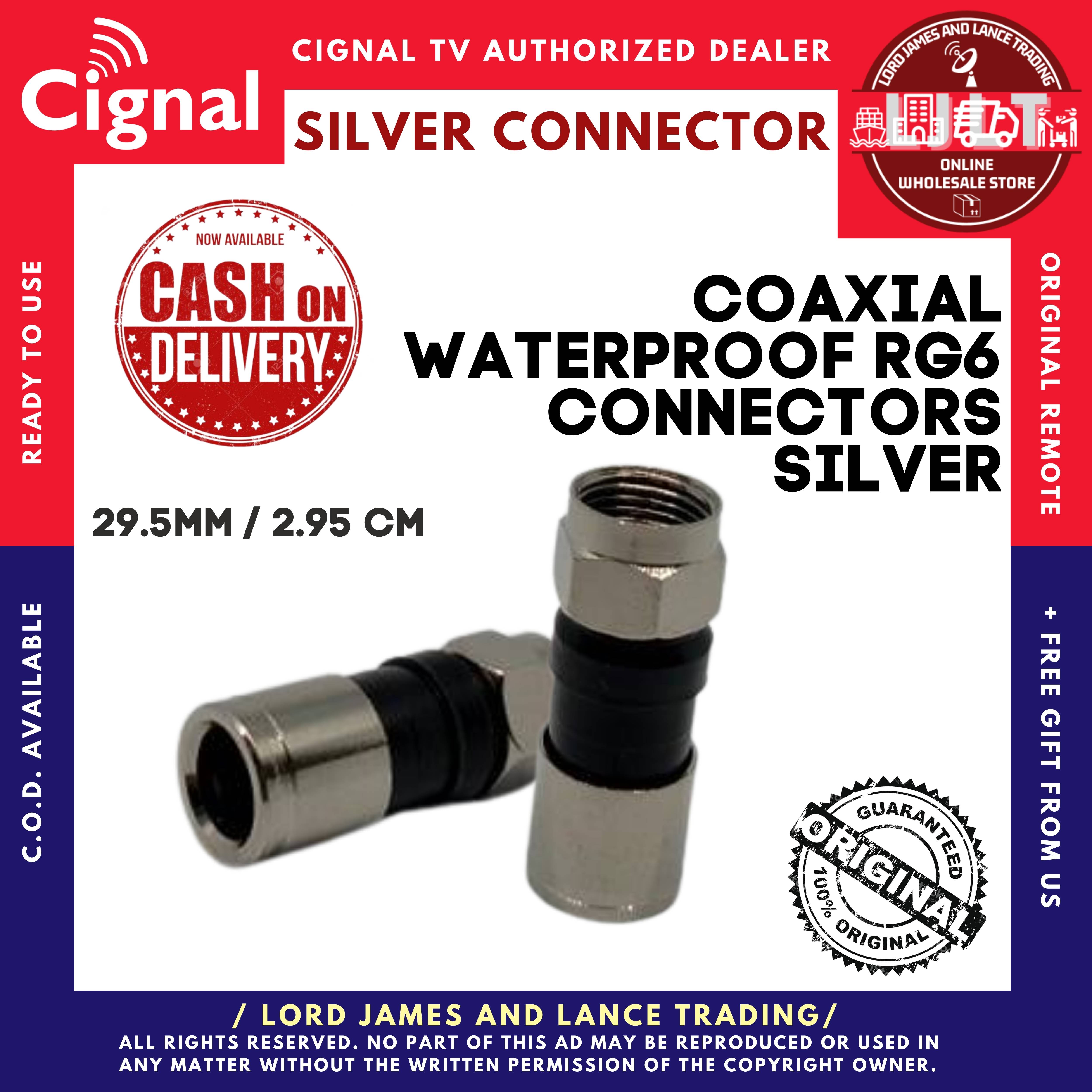 Cignal Connector Silver/ PPC BELDEN / GILBERT CRIMP TYPE RG6 ALL ...