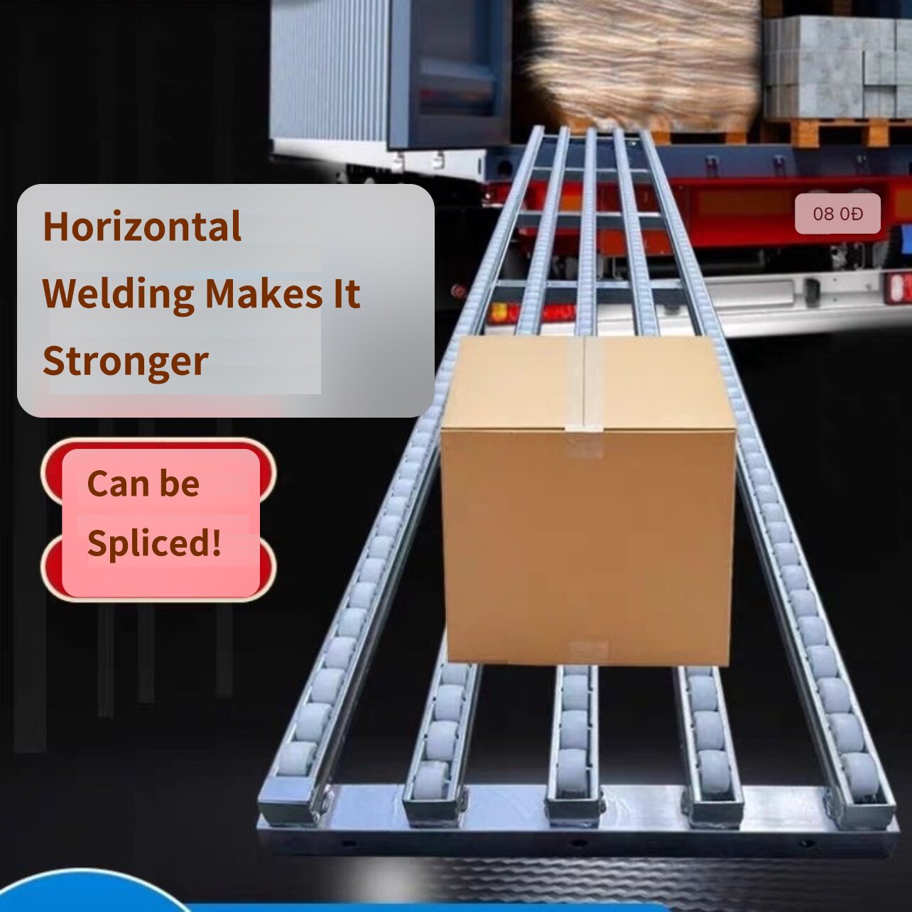 Portable Five-Row Keel Loading and unloading Conveyor System Cargo ...