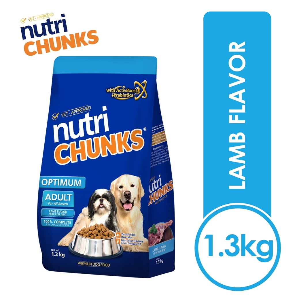 Nutri Chunks Optimum Adult Lamb 1.3kg | Lazada PH