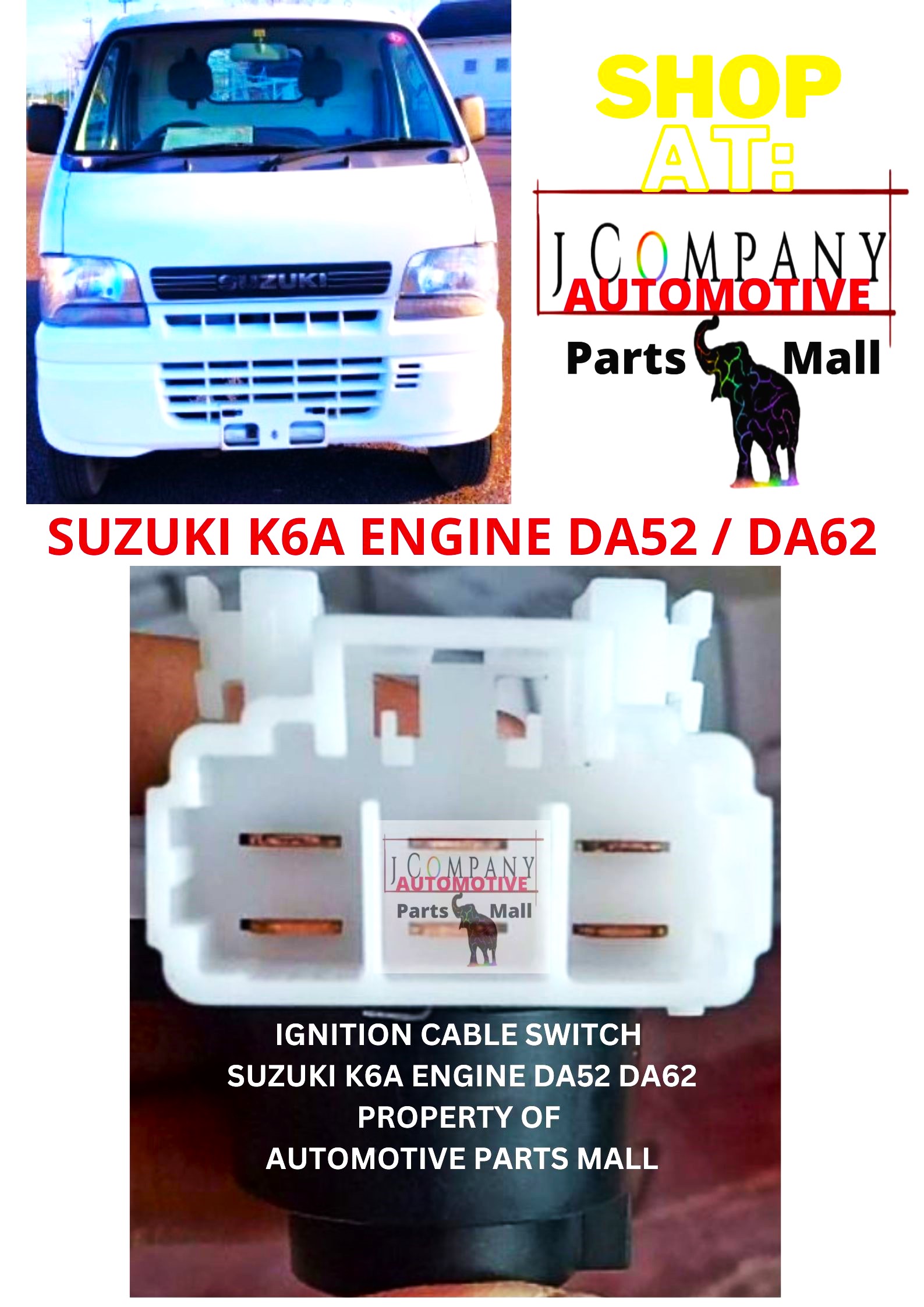 K6A MULTICAB IGNITION CABLE SWITCH DA52 DA62 SUZUKI | Lazada PH