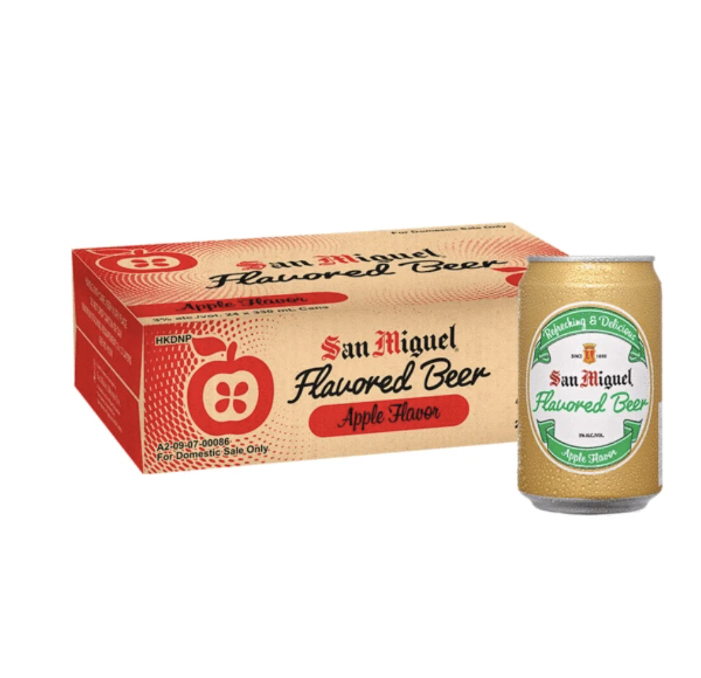 SAN MIGUEL FLAVOR APPLE BEER 330 ML [ 1 CASE ] 24 PCS | Lazada PH