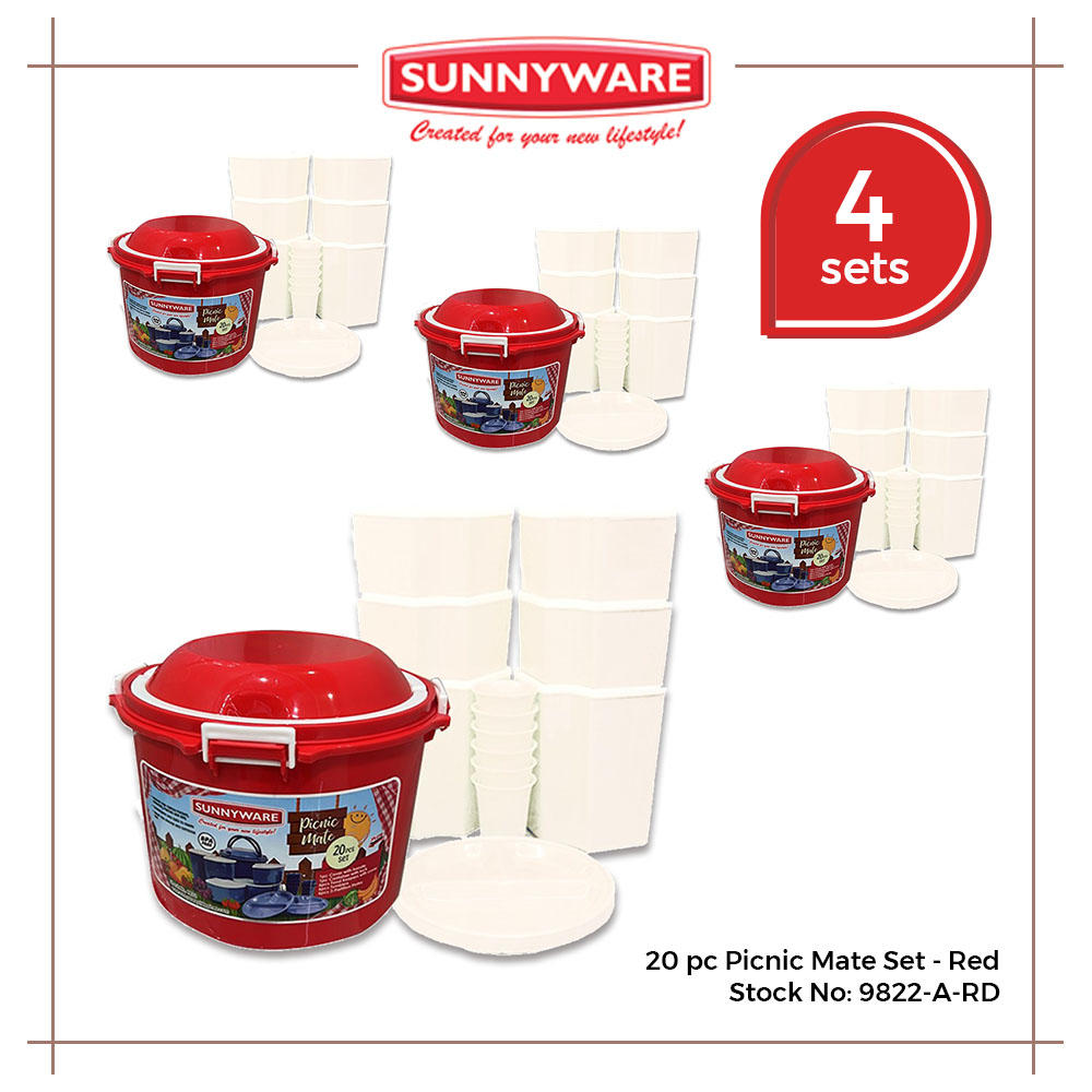 4 sets 20 pc. Picnic Mate Set 20 Pc. Picnic Mate Set - delux ...