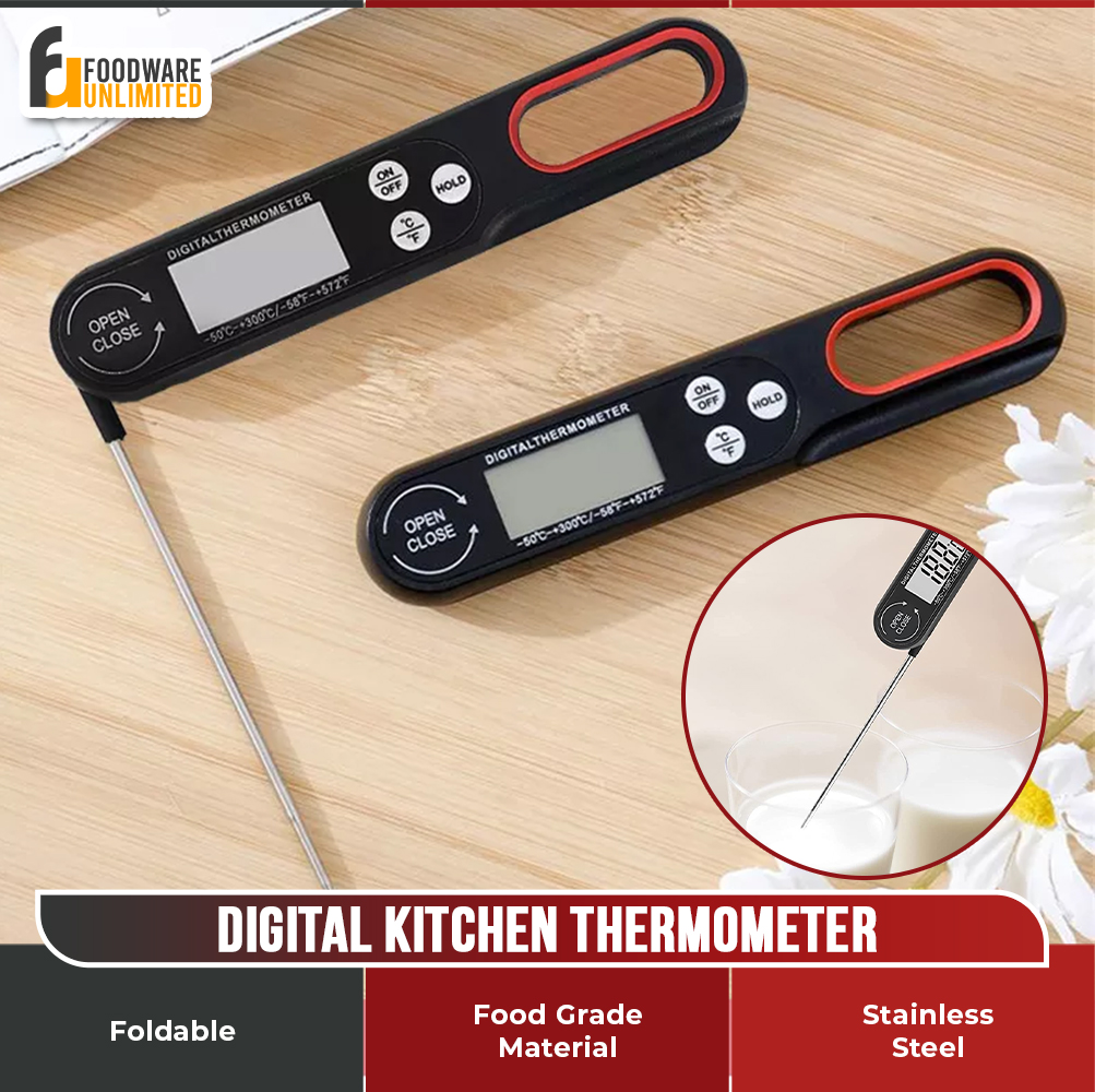 Foldable Digital Food Thermometer Cooking and Roasting Needs | Baking ...