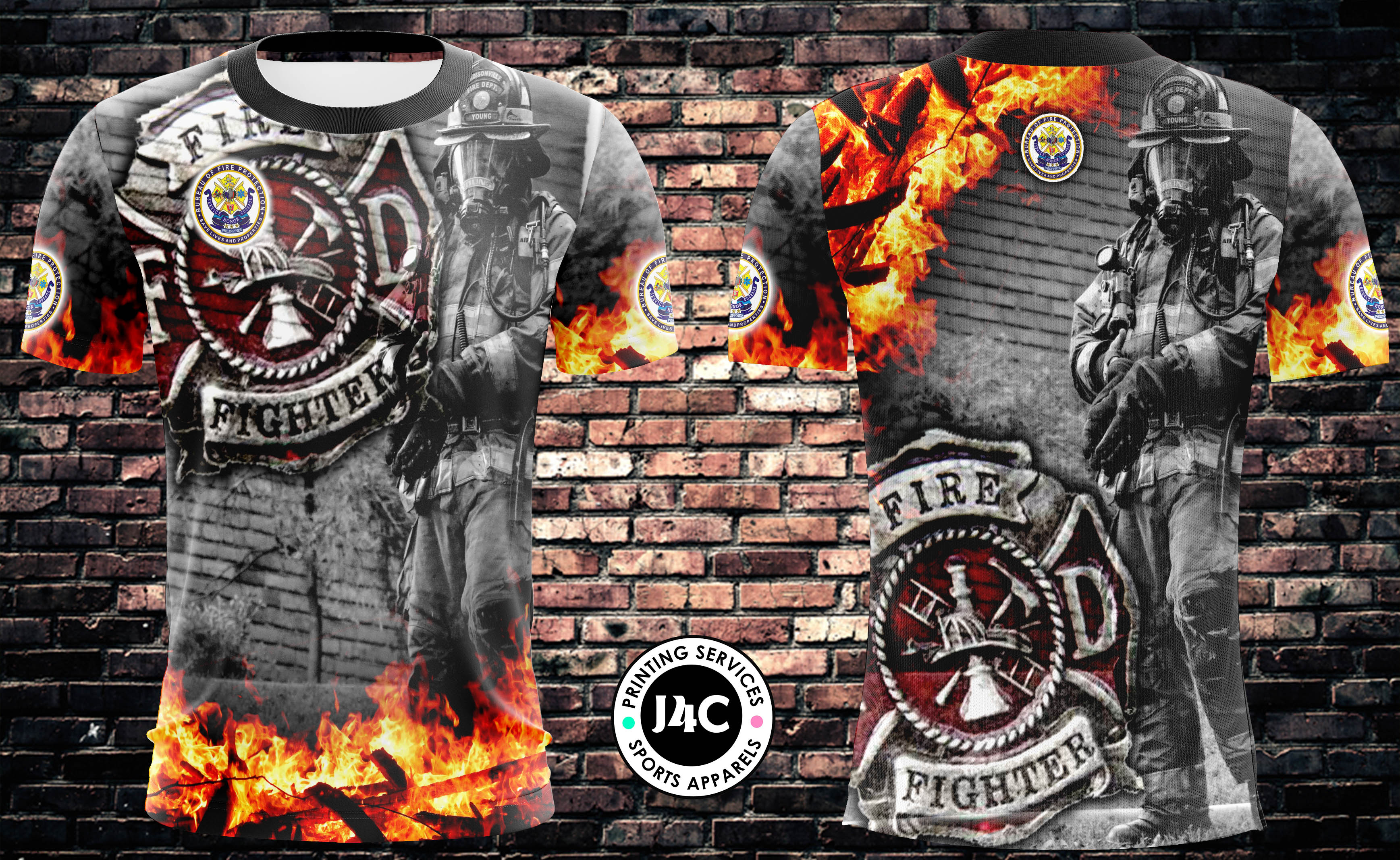 BUREAU OF FIRE PROTECTION BFP FULL SUBLIMATION SHIRT C | Lazada PH