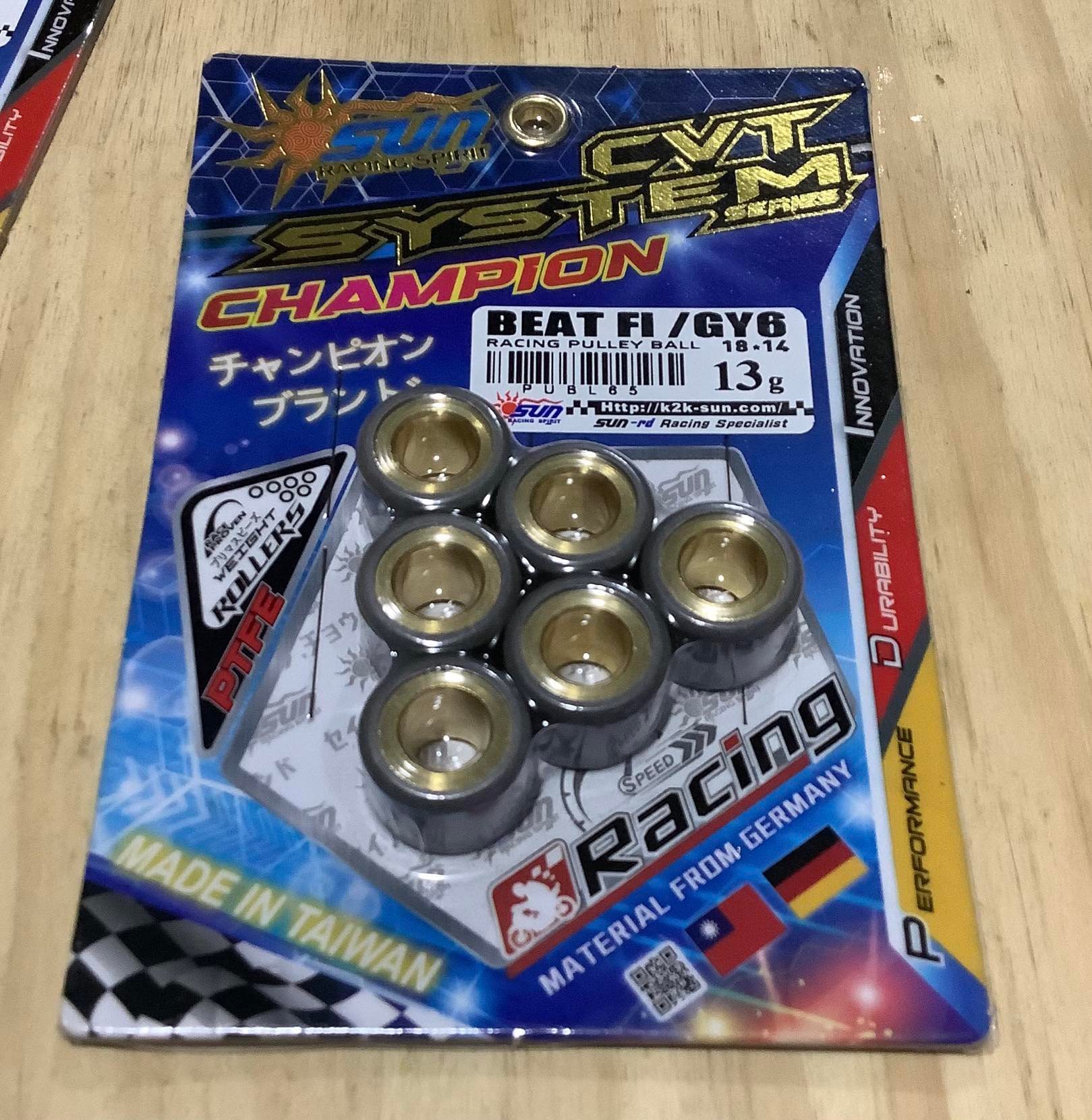 BEAT FI/ GY6 PULLEY BALL /BOLA SUN RACING 10Grams/13GRAMS | Lazada PH