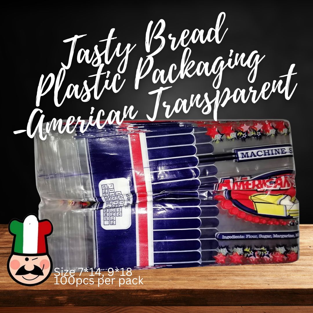 Jollibakes Tasty Bread Plastic Packaging - American Transparent (7*14 ...