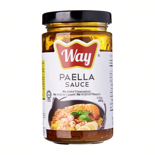 Way Premium Foods Paella Sauce (Glass Bottle) (MSG-Free Asian Specialty ...